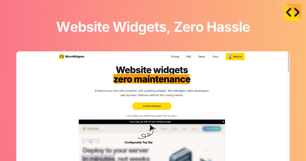 MicroWidgets | Effortless Auto-Updating Website Widgets